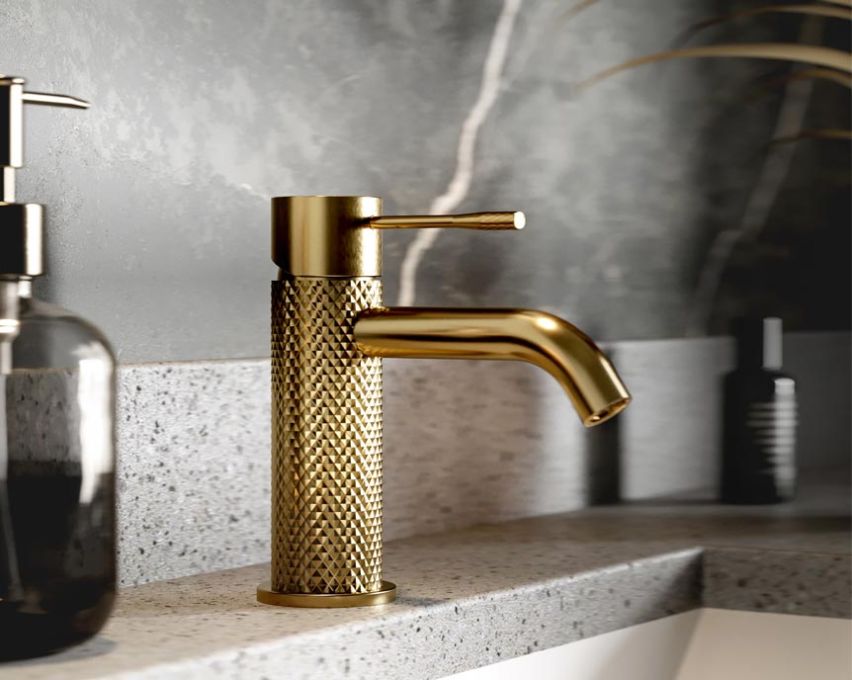 Zena Gold Basin Mixer Tap | Gold Basin Taps