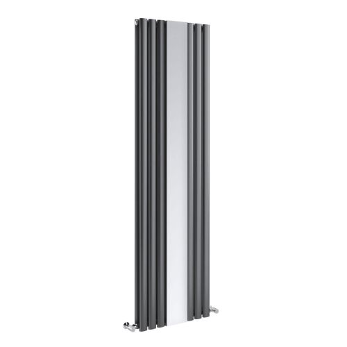 Corex Grey Vertical Mirror Radiator - 1800x500mm | Designer Radiators