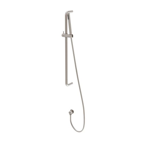 Elora Brushed Nickel Round Shower Slide Rail Kit | Shower Kits & Riser ...