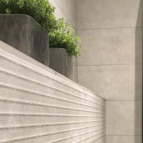 Rock (Outline) Ash Decor Matt Ceramic Tile 250 x 750mm | Easy Bathrooms