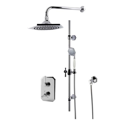 Adonis Dual Outlet Concealed Valve with Shower Head & Slide Rail Kit ...