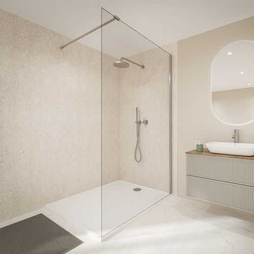 Vero Beige Stone Wall Panel | Waterproof Shower & Wall Panels
