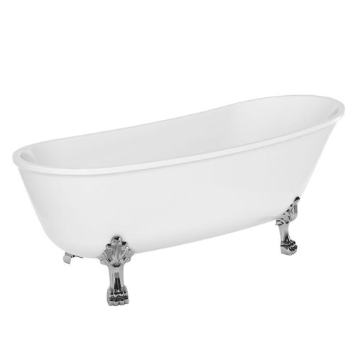 Mabel Freestanding Bath with Chrome Claw Feet | Freestanding Bath