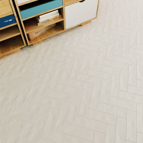 Borneo Soft White Matt Porcelain Tile | Easy Bathrooms