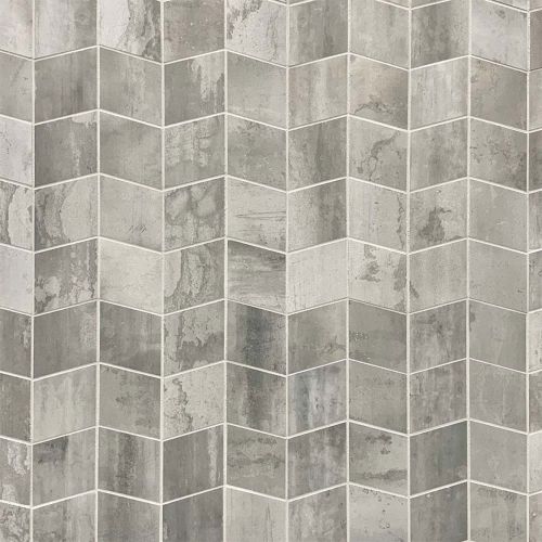Enola (Iron) Silver Matt Mosaic Tiles – 290x290mm | Easy Bathrooms