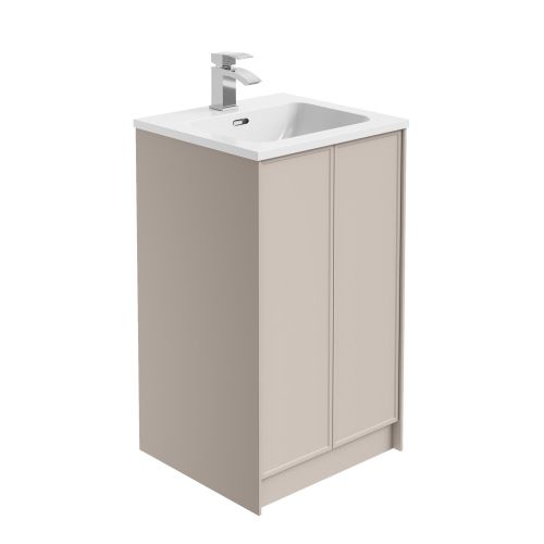 Kendal French Blush Floor Standing Vanity Unit 500mm | Modern Bathroom ...