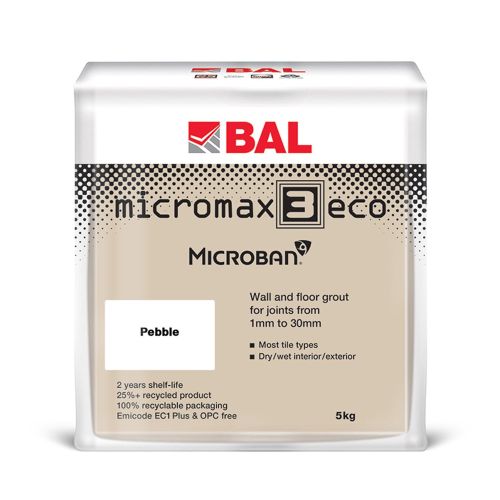 BAL Micromax3 Eco Pebble Grout – 5kg | Tile Grout | Easy Bathrooms
