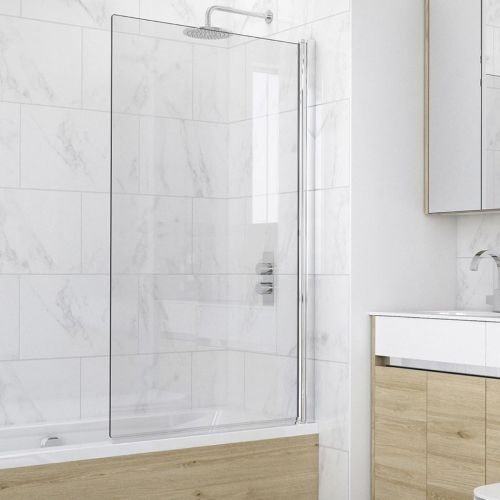 Kudos Inspire 6mm Single Panel Bath Screen - 1500 x 850mm | Bath Screens