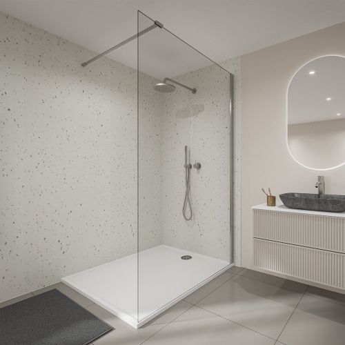Vero White Wall Panel | Waterproof Shower & Wall Panels
