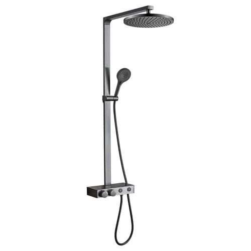 Baylin Aris Thermostatic Shower Pack - Gunmetal| Thermostatic Shower