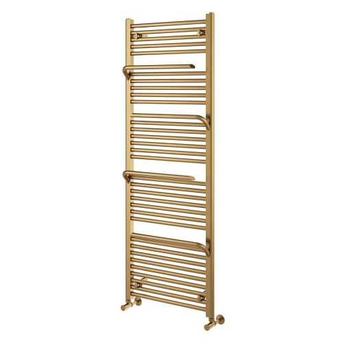Jenka Brushed Gold Heated Towel Rail 1510x550mm | Gold Bathroom Radiator