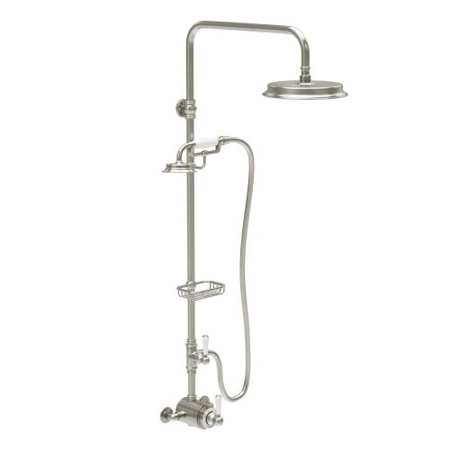 Warwick Brushed Nickel Traditional Thermostatic Shower Pack | Complete ...