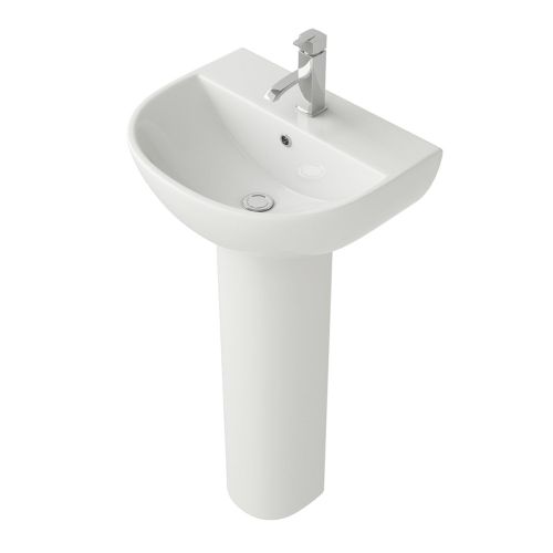 Porter 450mm Basin with Pedestal | Full Pedestal Bathroom Basins