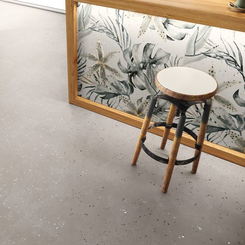 Dante Blanco Matt Porcelain Tile - 1000x1000mm | Beige Terrazzo Tiles
