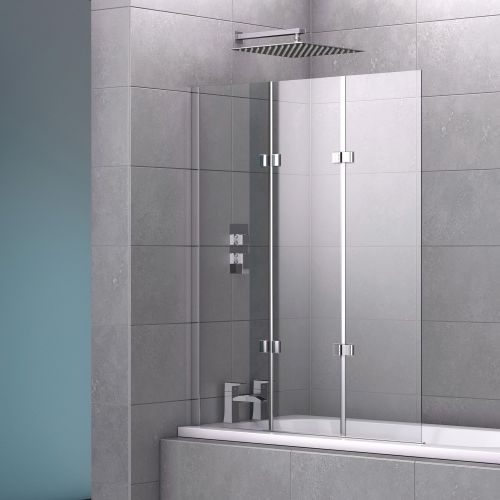 Triple Frameless Bath Screen | Easy Bathrooms