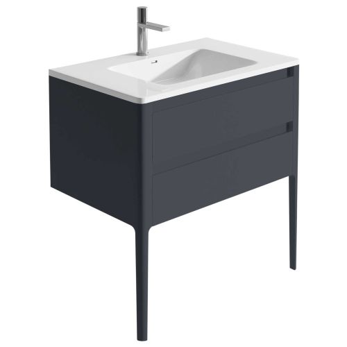 Easy Bathrooms Stonehouse Vanity Unit Slate Grey On Legs 800mm | Slate ...