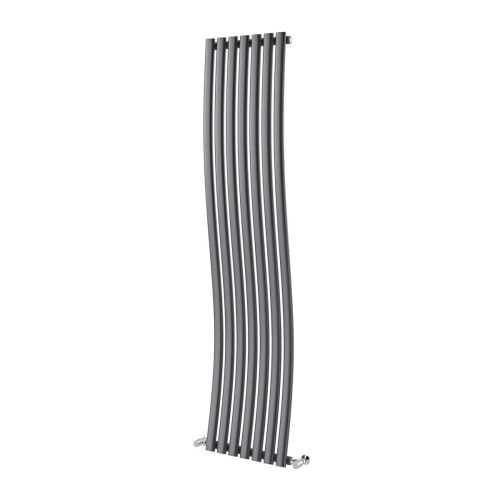 Gamma Grey Designer Wave Radiator | Easy Bathrooms