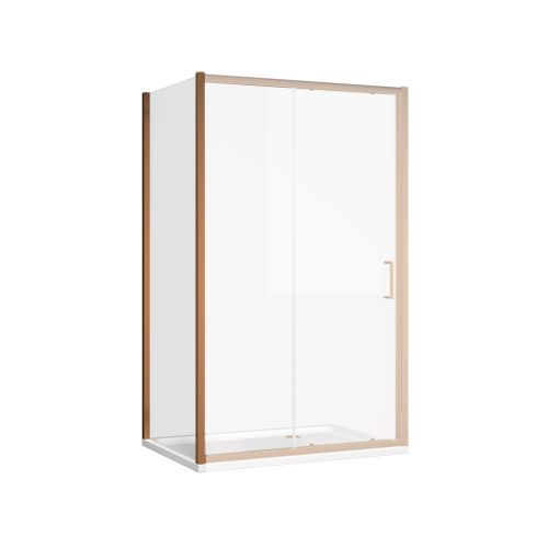 Brushed Bronze 800mm Shower Side Panels | Bronze Shower Enclosure