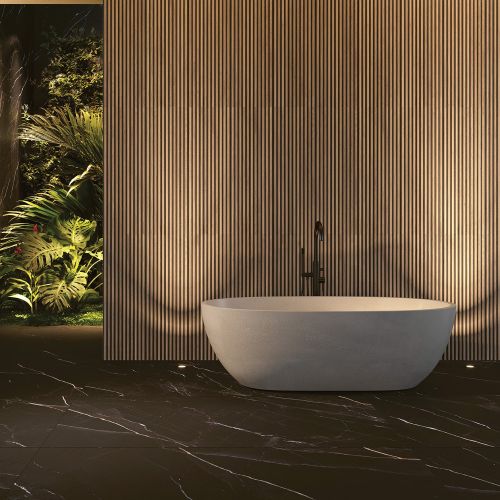 Ottoman Slatted Wood Matt Ceramic Tile | Wood Panel Wall Tiles