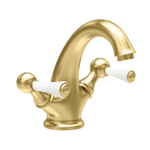 Warwick Brushed Gold Basin Mono Tap | Gold Traditional Basin Taps