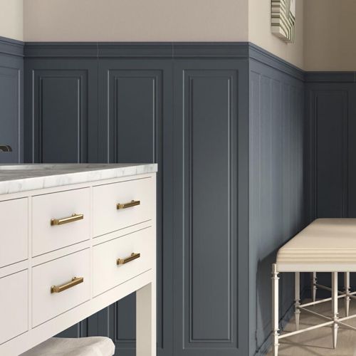 Braxton Indigo Wood Panel Matt Porcelain Tile | Bathroom Wall Wood ...