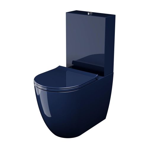 Rimless Close Coupled Toilet in Capri Gloss | Coloured Toilets