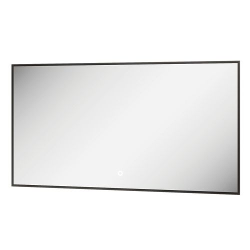 Rione Rectangular Black Backlit LED Mirror - 1000x550mm | Rectangular ...