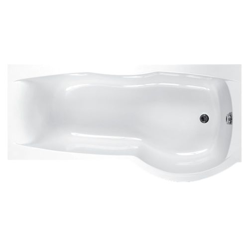 Carron Sigma Right Hand Carronite P-Shape Shower Bath – 1800x750-900mm ...