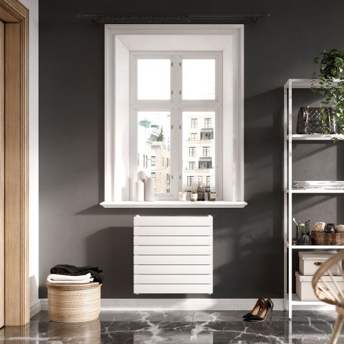 Delton 600x600mm White Horizontal Convector Radiator | Easy Bathrooms