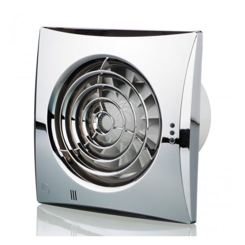 Kent Chrome Wall Mounted Extractor Fan | Bathroom Ventilation